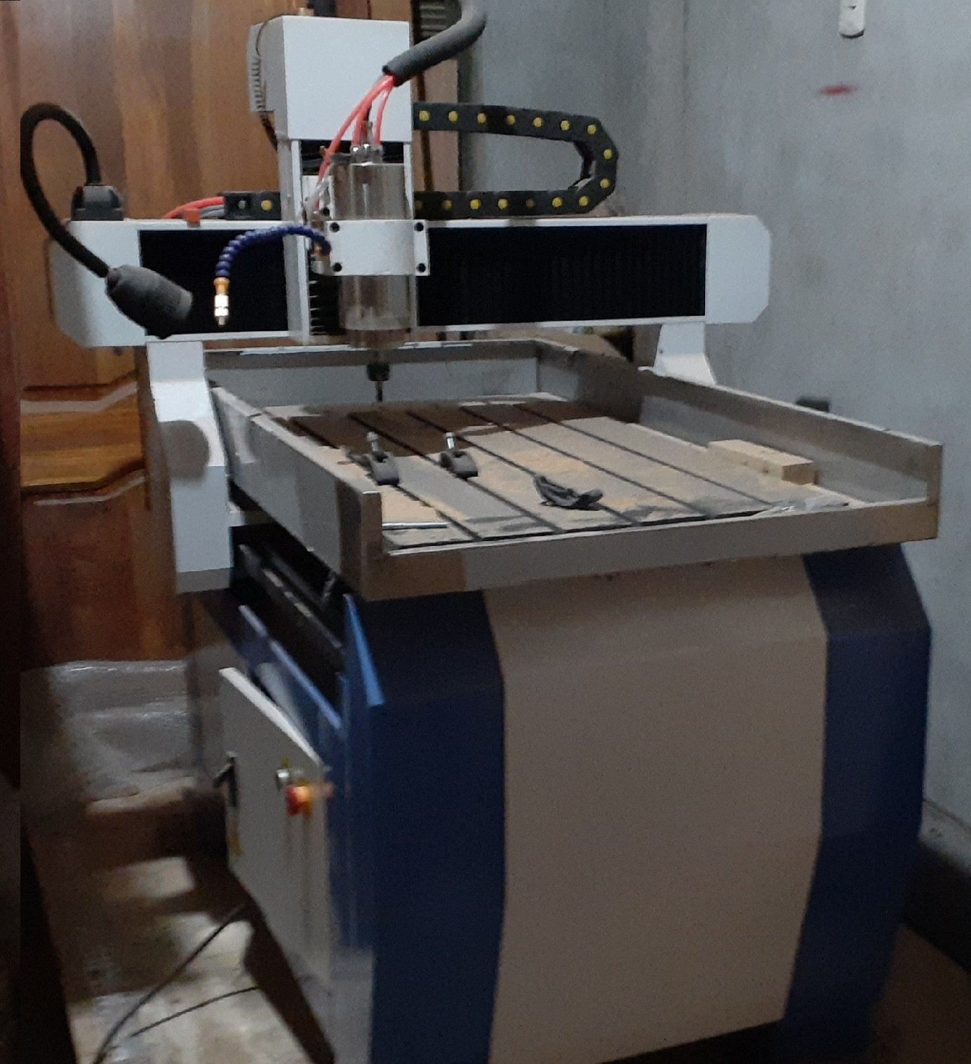 Máquina Robusta Router CNC 9060 de 1.5KW ER11 controlador económico NC ...